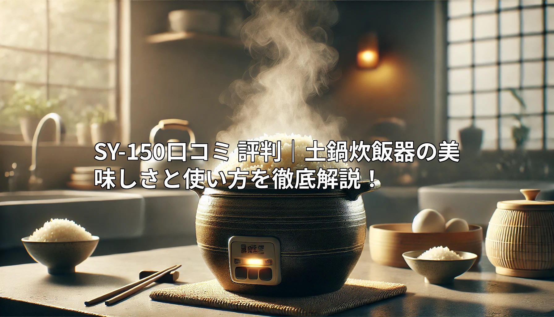 SY-150口コミ 評判｜一人暮らしにも人気！操作簡単な土鍋炊飯器